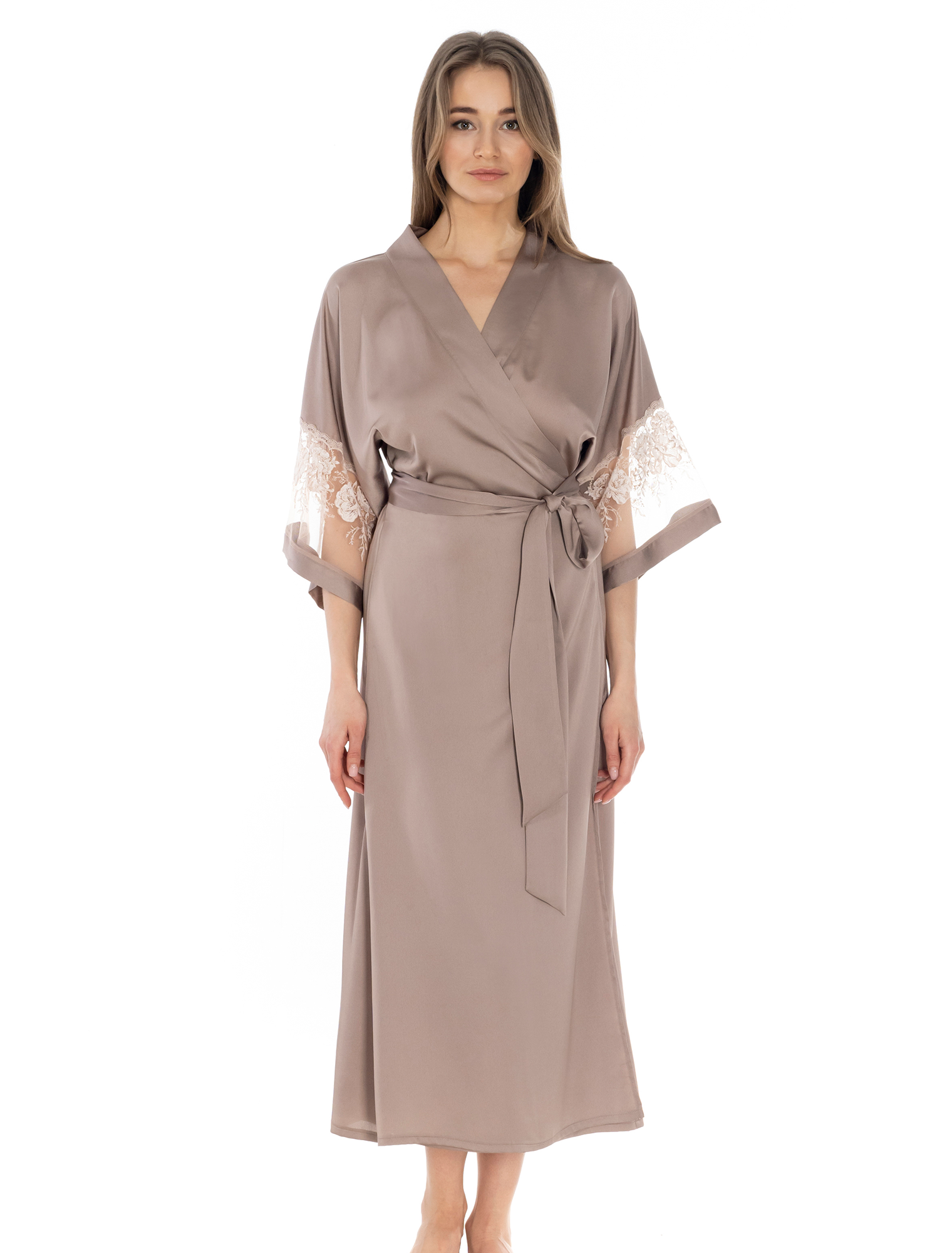 Wedding Song Luxury Elegant Long Satin Dressing Gown – Lauma Lingerie